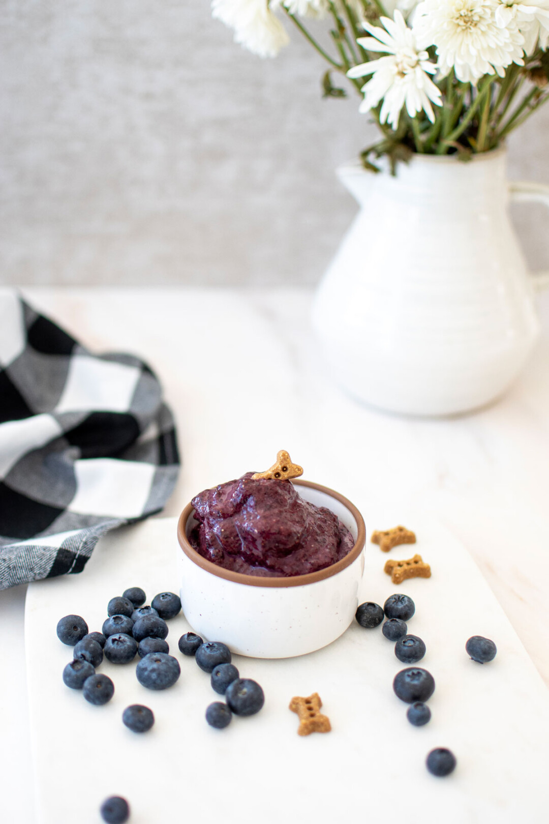 Homemade Blueberry Pup Cup | Homeamde Dog Treat | Mimi's Organic Eats