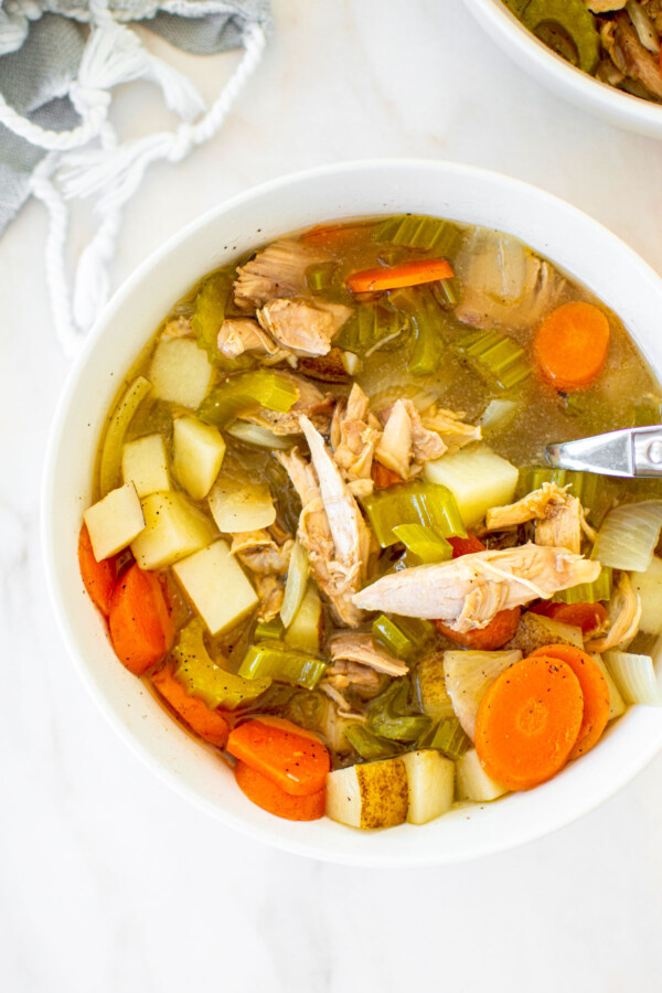 How to Make Turkey Carcass Soup | Mimi's Organic Eats